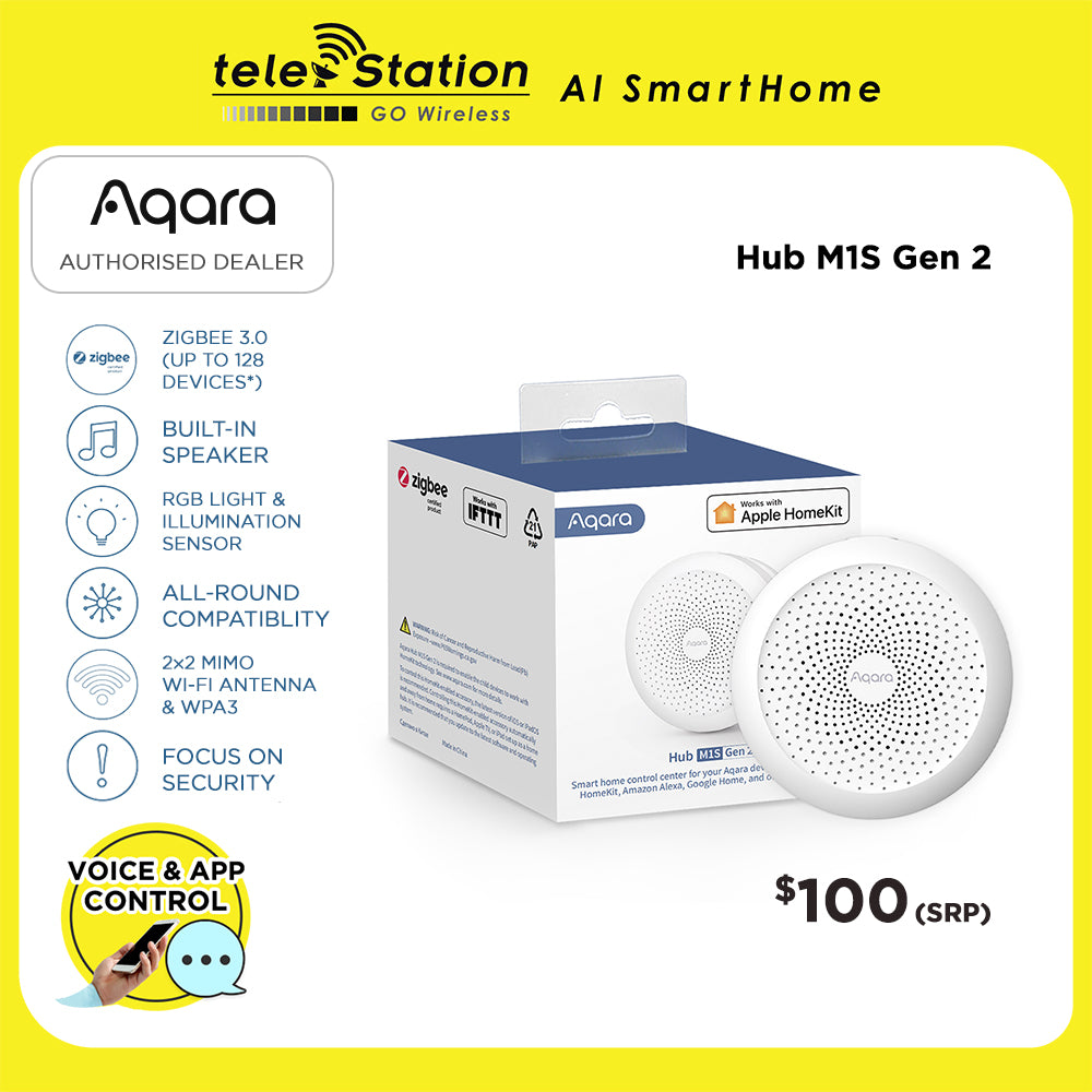 Aqara Hub M1S Gen 2 (EU, UK, US) – Telestation AI SmartHome