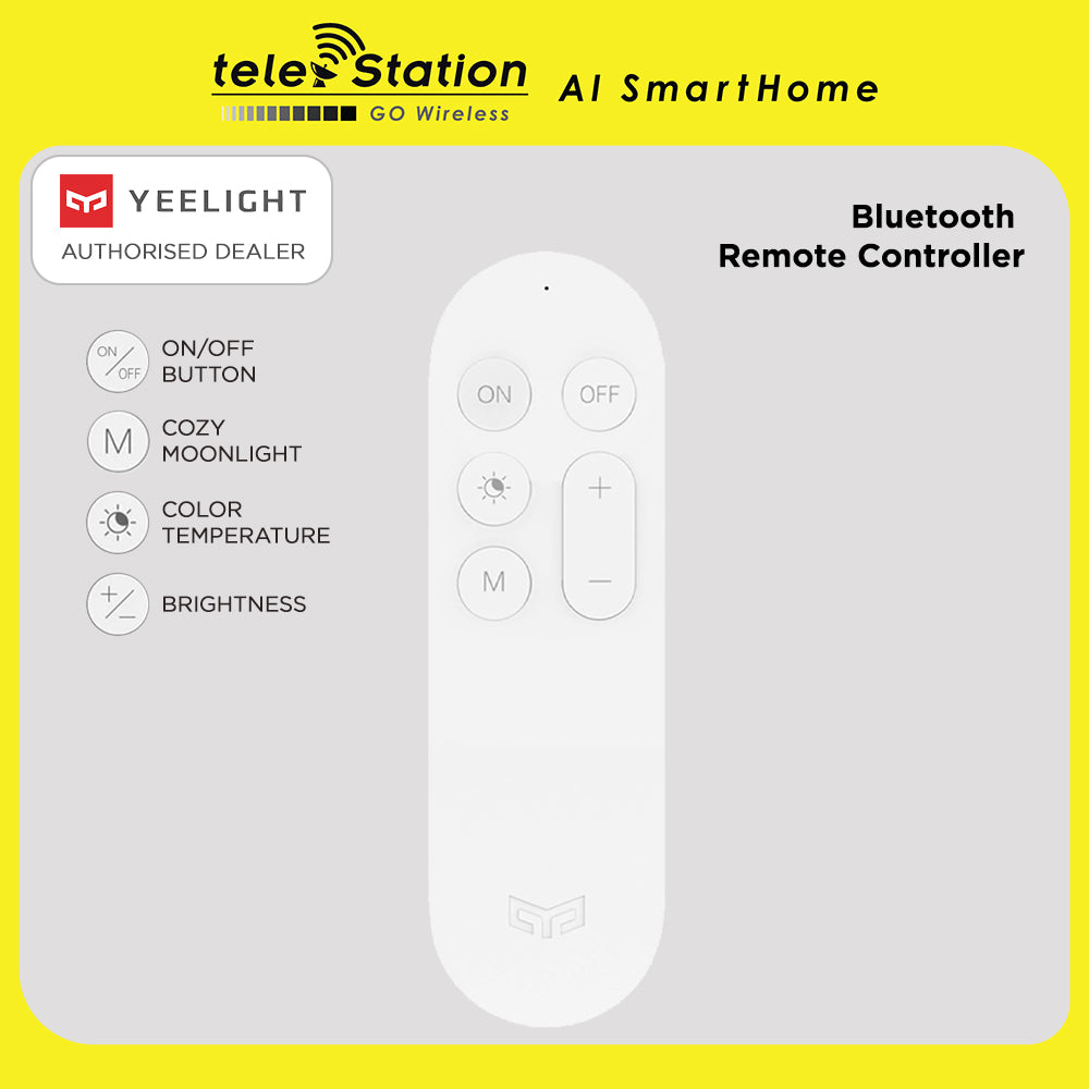 Yeelight Bluetooth Remote Control – Telestation AI SmartHome