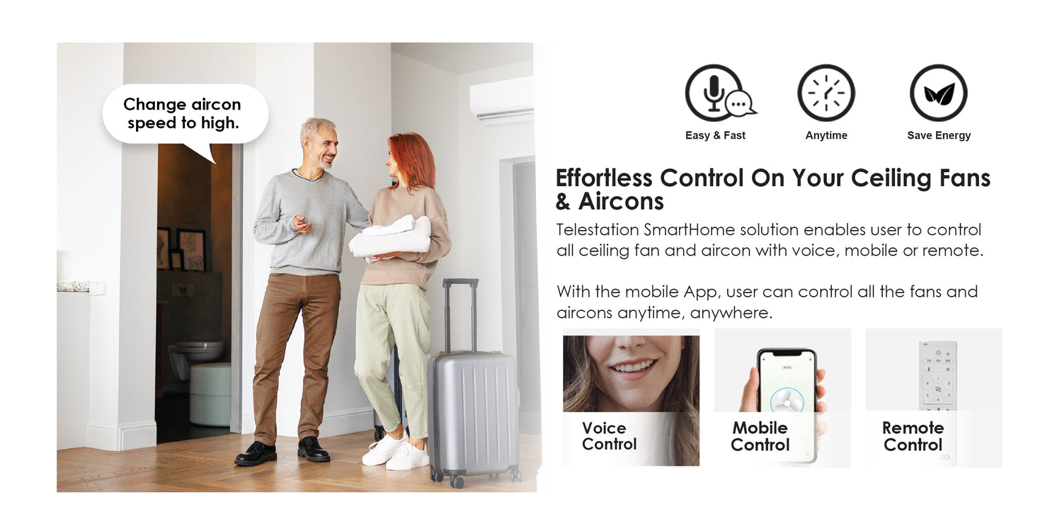 Smart Fan with Aircon Controller – Telestation AI SmartHome