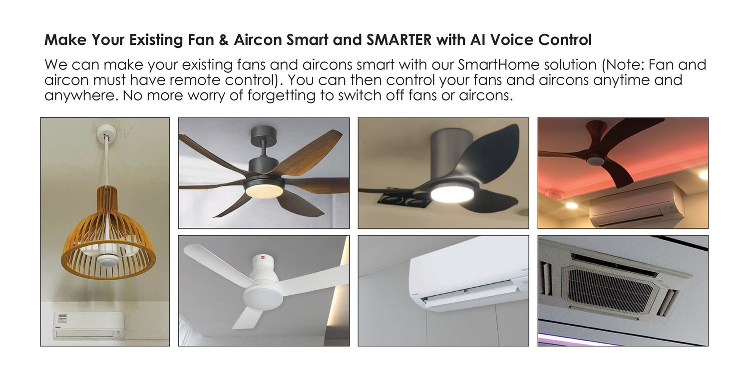 Smart Fan with Aircon Controller – Telestation AI SmartHome