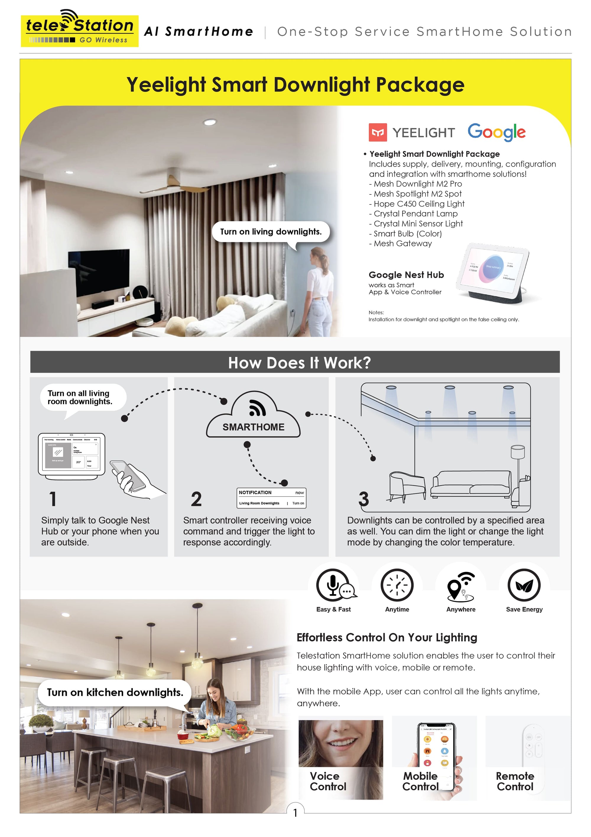 Smart Lighting – Telestation AI SmartHome